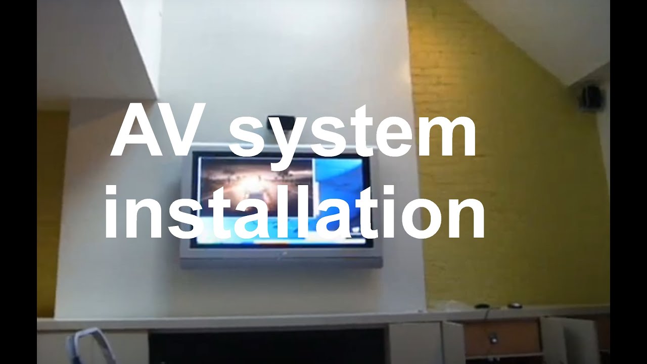 2006 - TV and AV system installation. One of our first AV installation ...