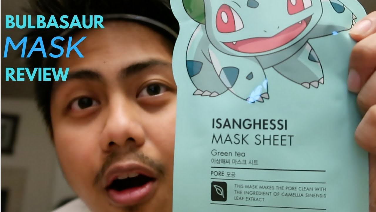 POKEMON BULBASAUR MASK REVIEW - YouTube