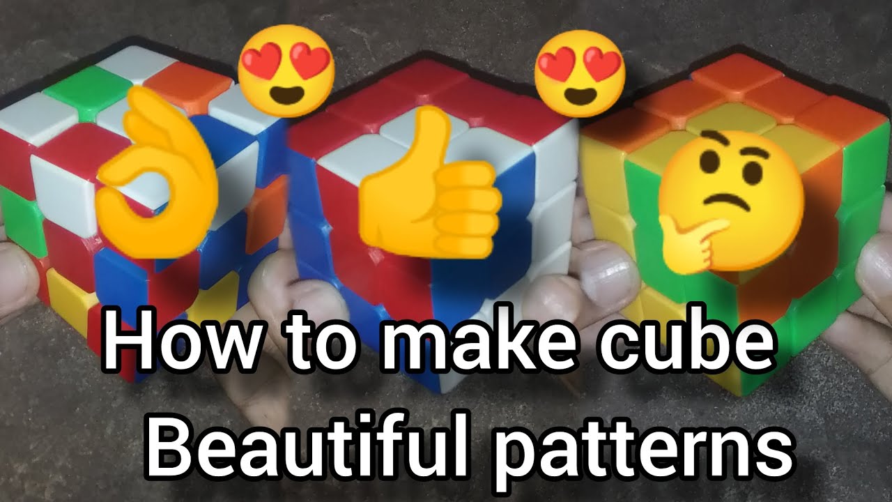 How to make Beautiful patterns in cube 👌🤔👍 @cubesolverrupam14 - YouTube