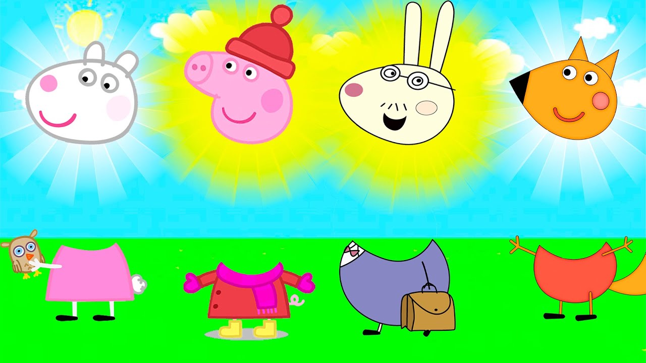 Peppa Pig | Match The Head | Animated Video With Peppa Pig - YouTube