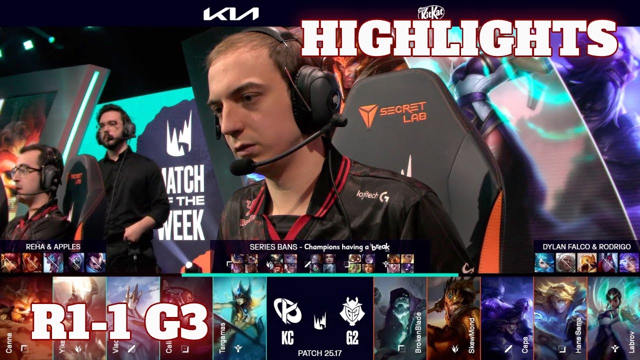 KC vs G2 - Game 3 Highlights | Round 1 LEC Summer 2025 Playoffs | Karmine Corp vs G2 Esports G3 ...