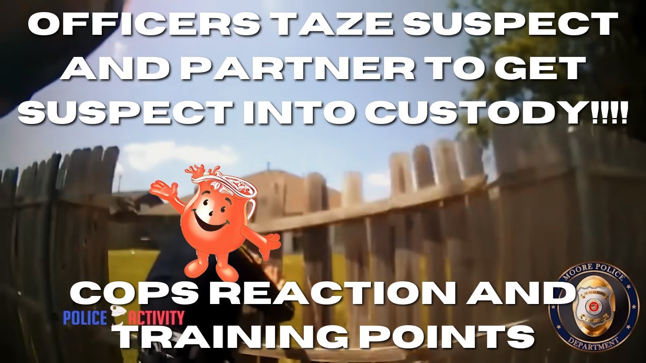 Cop reacts to Officers tazing suspect MULTIPLE times following pursuit ...