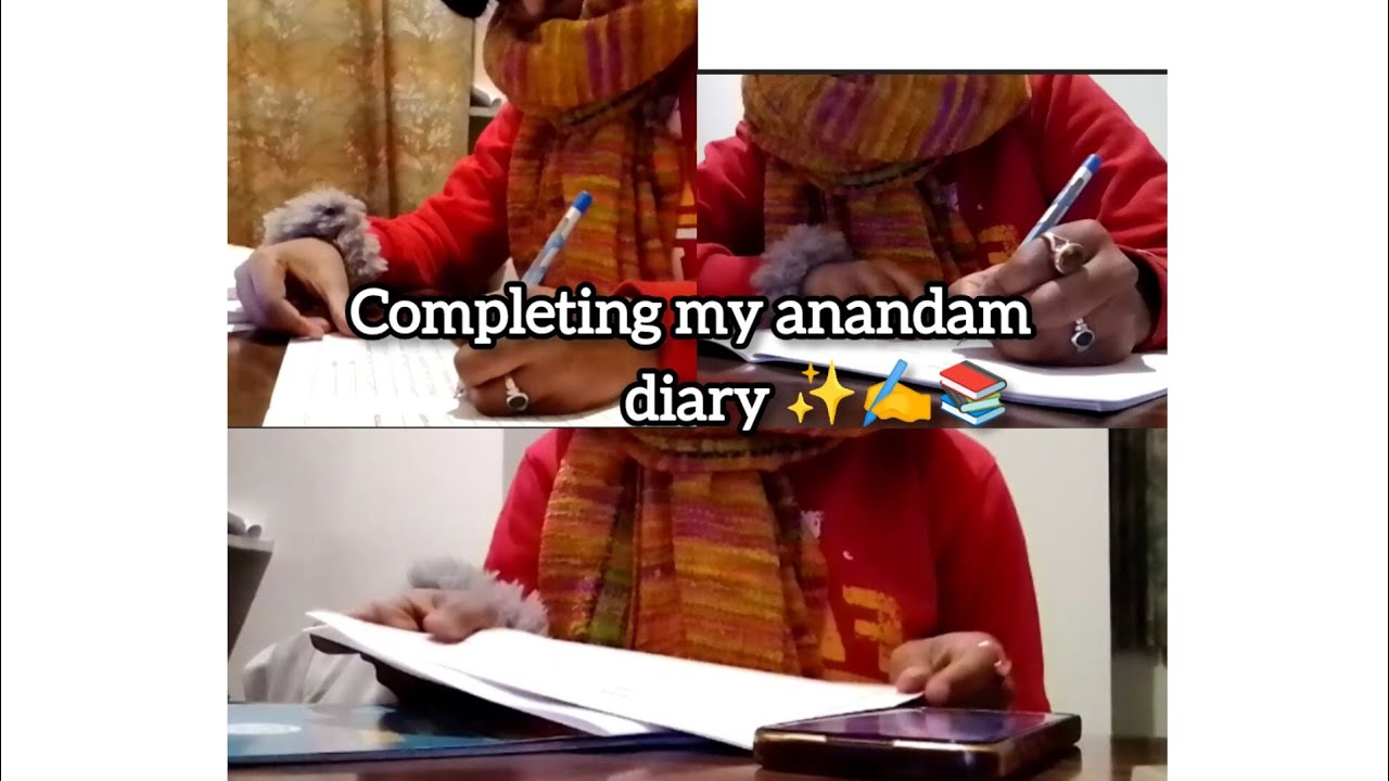Completing my Anandam dairy,college work to complete ️📚📚 🌸 - YouTube