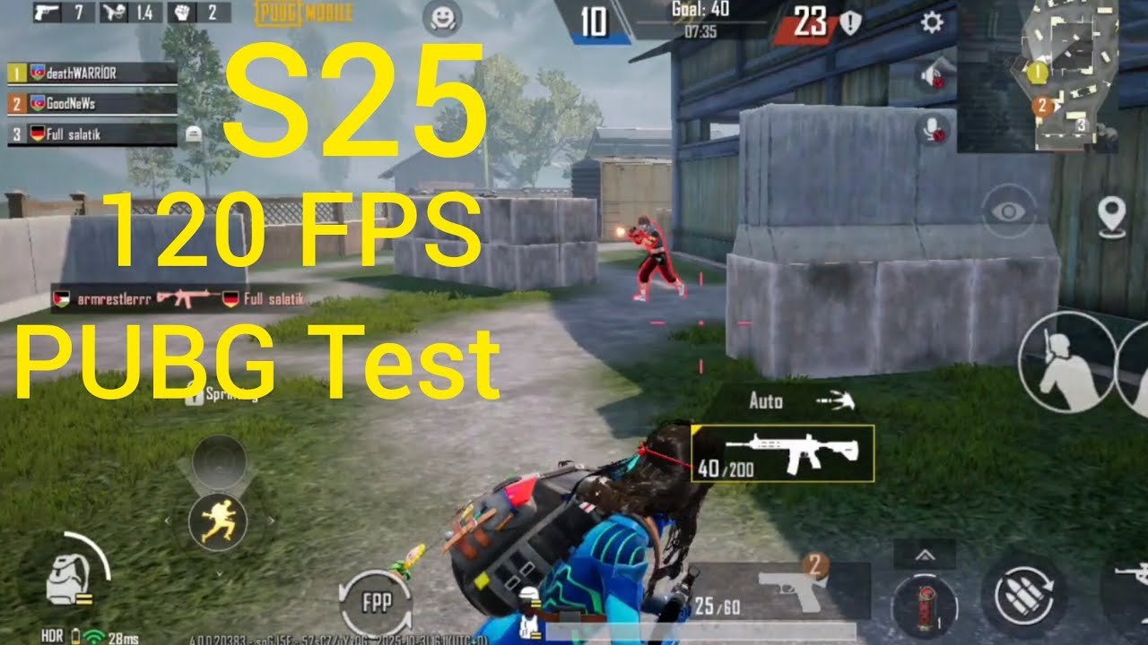 Samsung Galaxy S25 PUBG Mobile Test | 120 FPS - YouTube