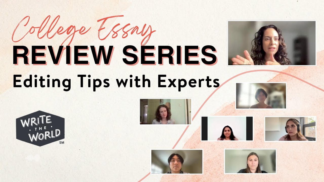 College Essay Review Series: Expert Editing Tips - YouTube