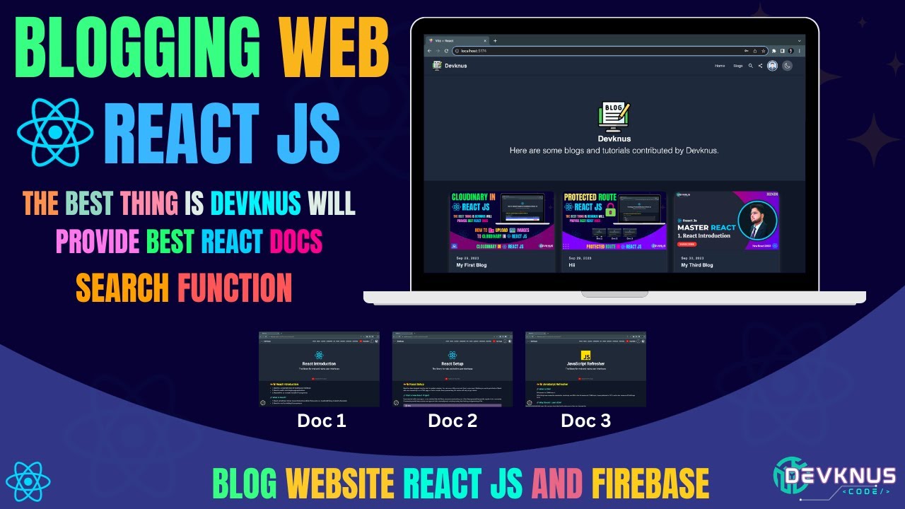 Build Blogging Website with Reactjs & firebase | Search Function #12 ...