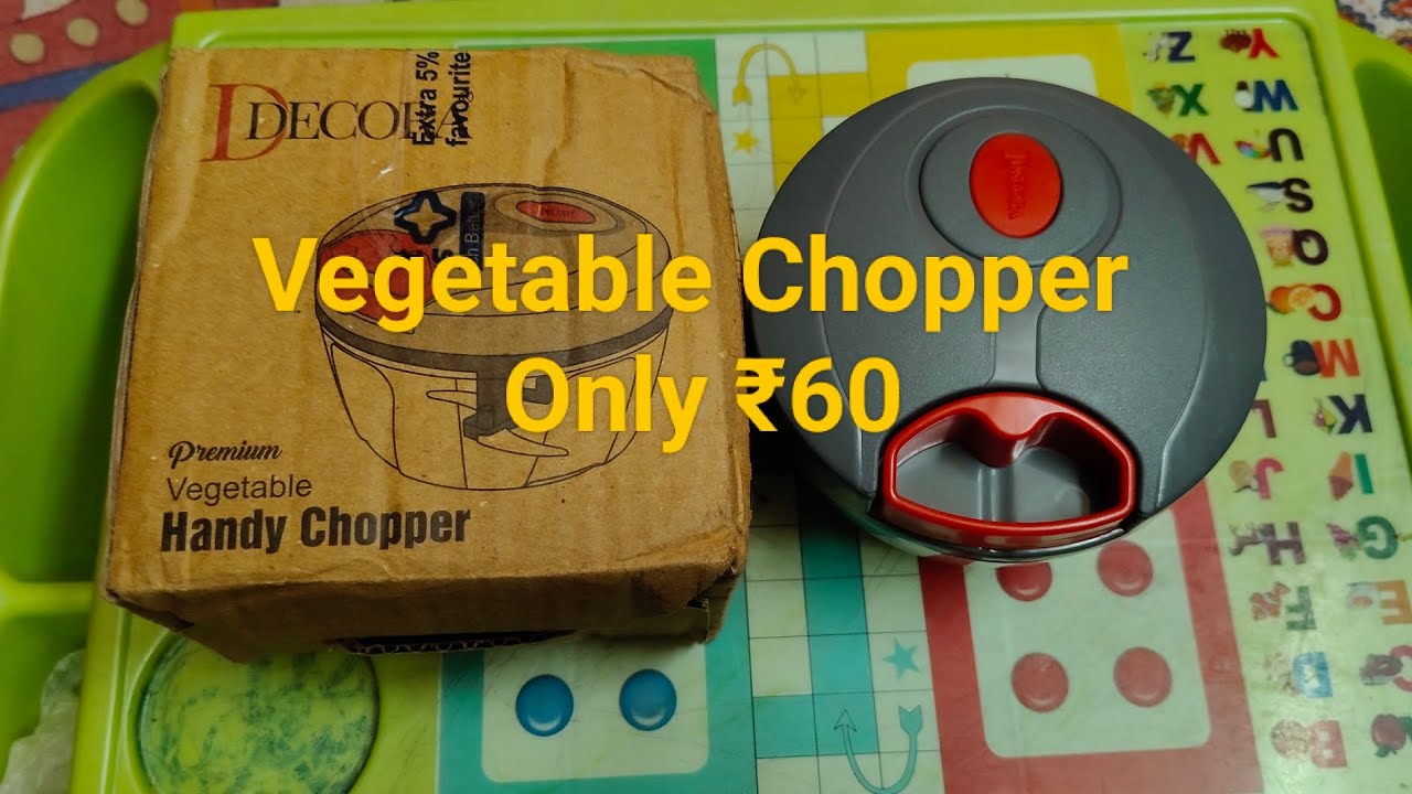 DDecora 3 Stainless Steel Blade 450 ml (GRAY) Vegetable & Fruit Chopper ...