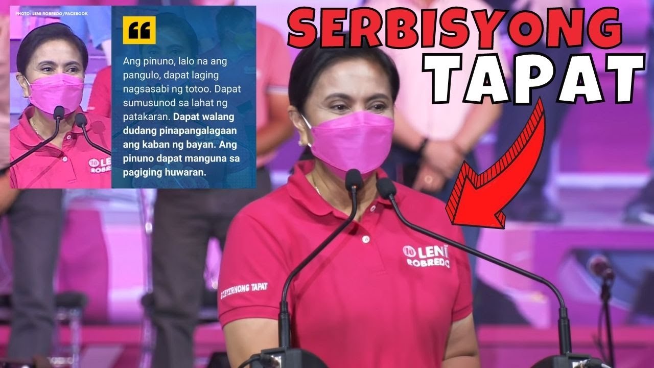 FULL SPEECH: Leni Robredo at campaign kick-off l REACTION!!! - YouTube