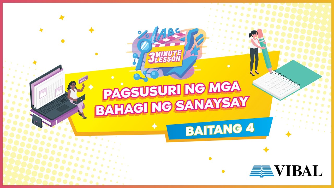 [3-MINUTE LESSON] Filipino: Pagsusuri ng mga Bahagi ng Sanaysay - YouTube