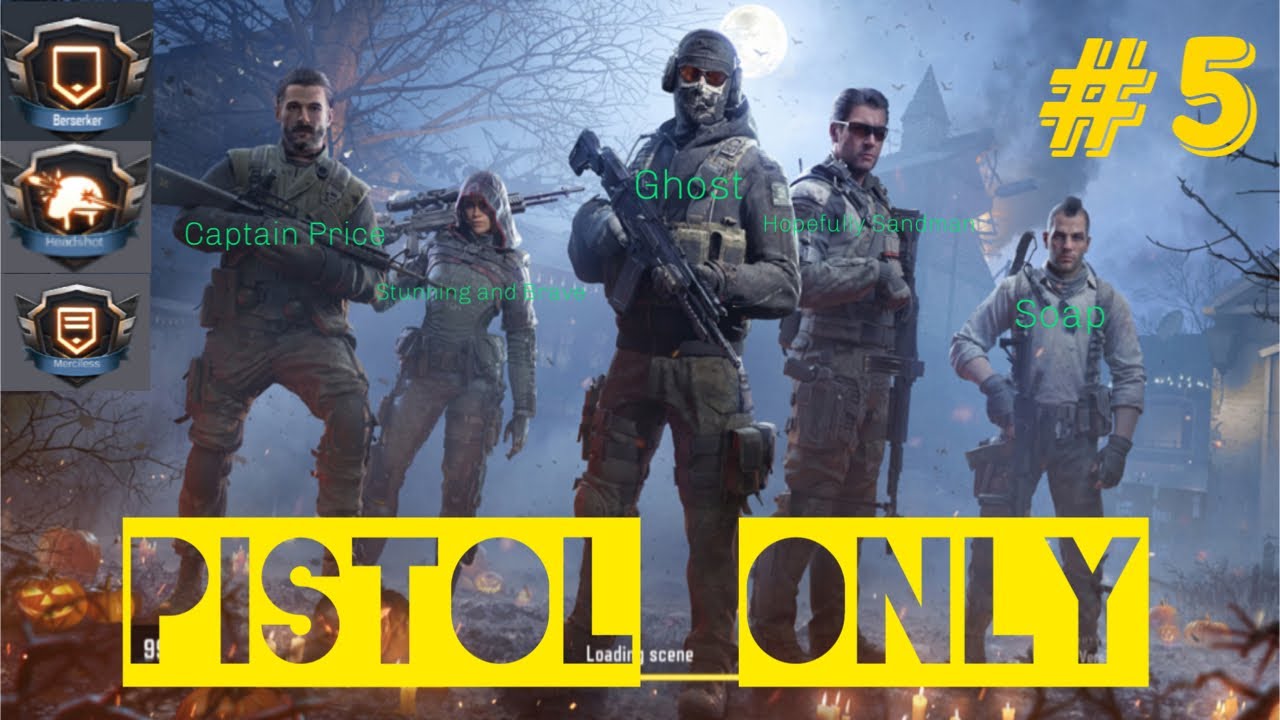 Call of Duty Mobile Gameplay#5: PISTOL ONLY ( with a knife if no ammo ...