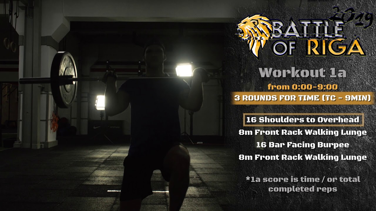 "Battle of Riga 2019" Qualifier WORKOUT 1A & 1B - YouTube