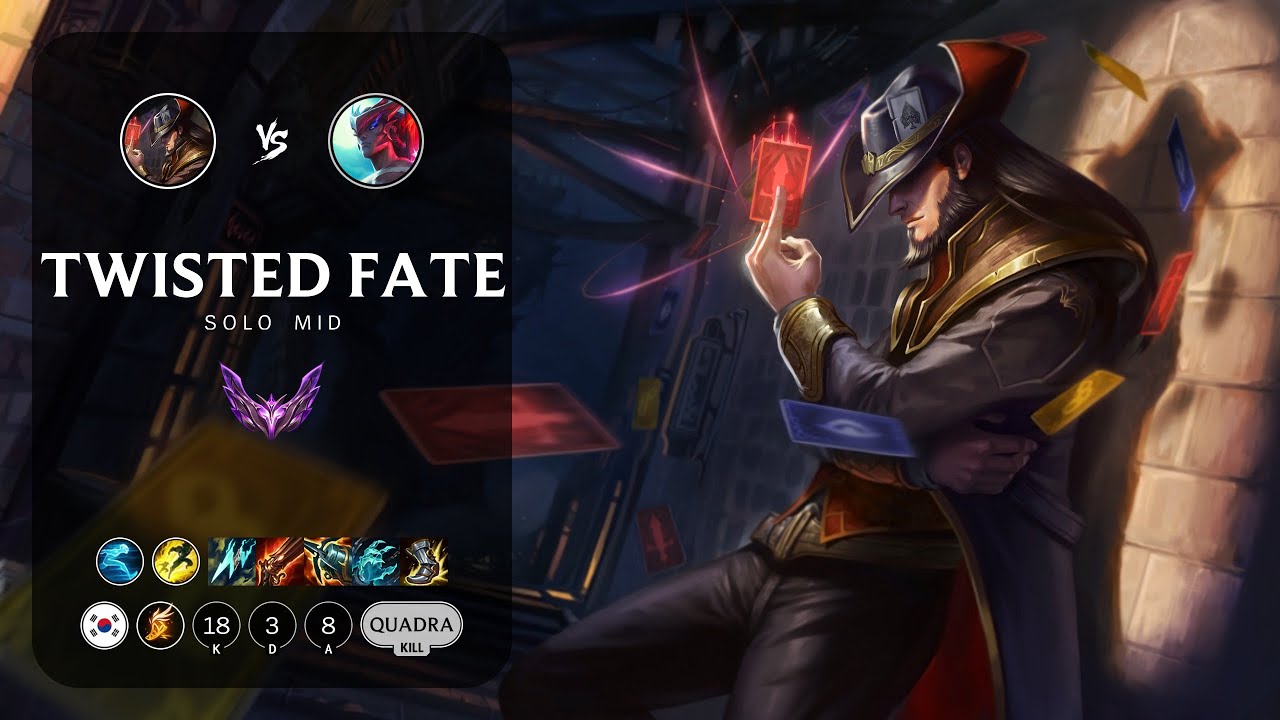 Twisted Fate Mid vs Yone - KR Master Patch 14.4 - YouTube