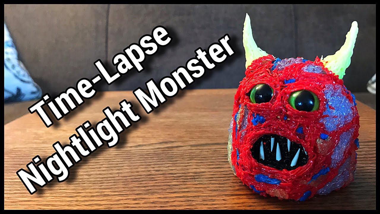 Time-Lapse - Nightlight Monster (Sculpted with a 3D Pen) - YouTube