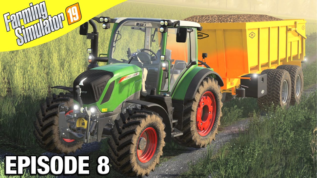 POTATO CARTING Farming Simulator 19 - Geiselsberg with Daggerwin Ep 8 ...