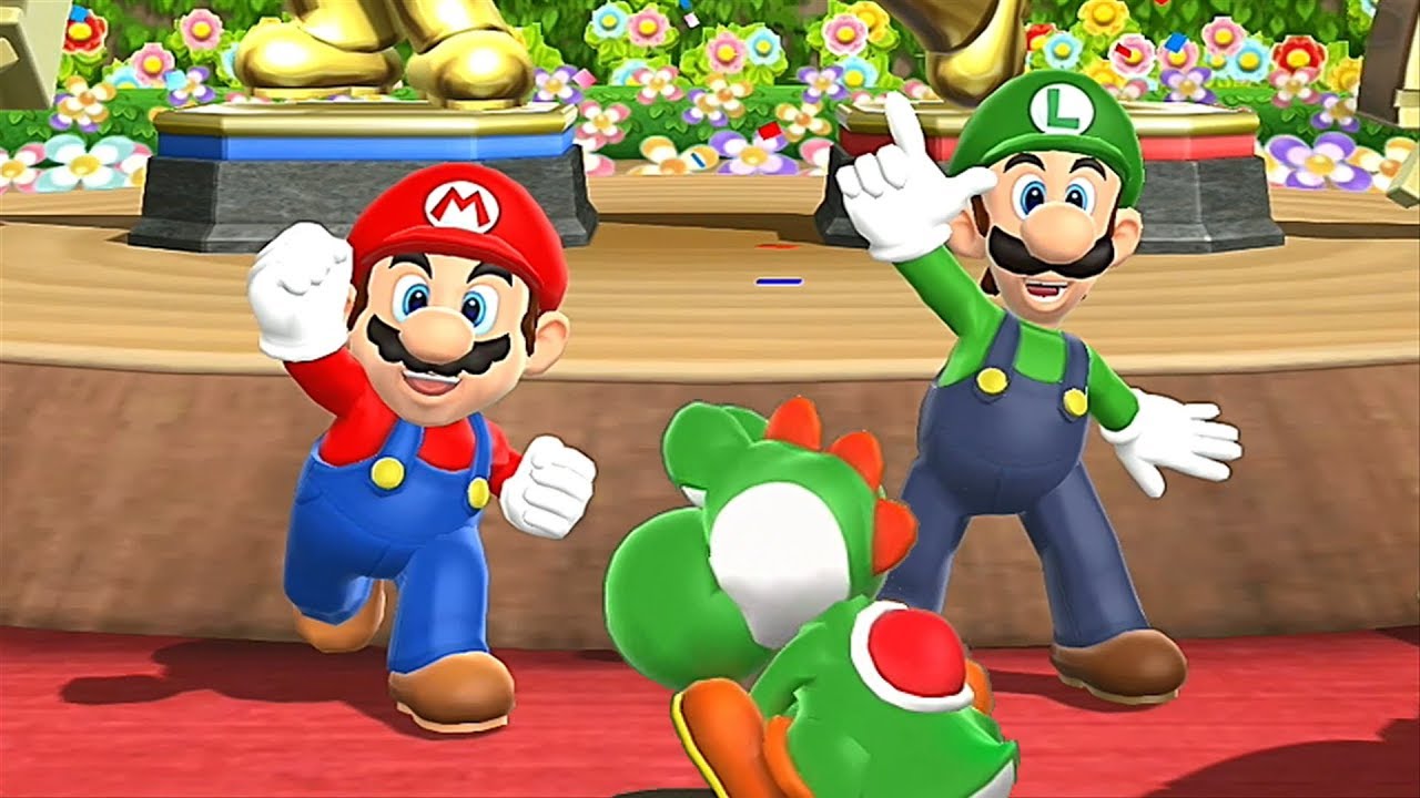 Mario Party 9 Mario and Luigi vs Yoshi #600 - YouTube