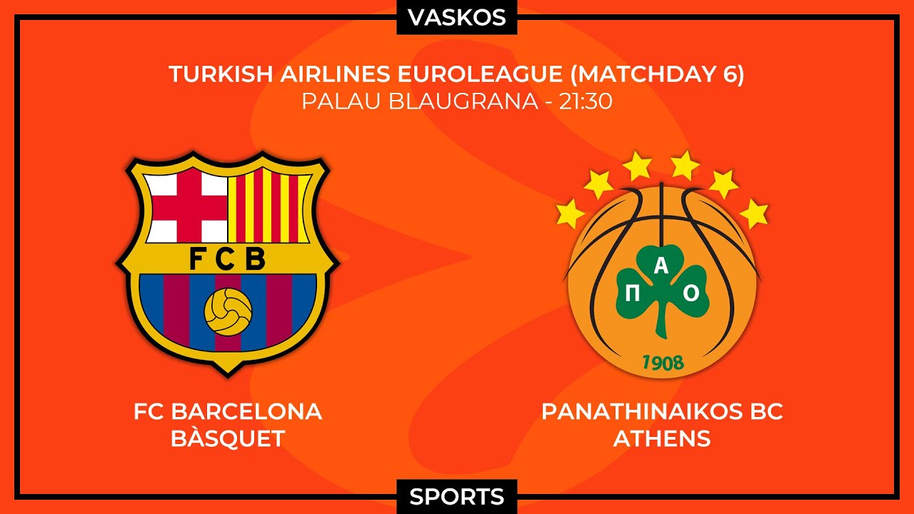 🔴 LIVE | ΜΠΑΡΤΣΕΛΟΝΑ - ΠΑΝΑΘΗΝΑΪΚΟΣ | EUROLEAGUE | BARCELONA ...