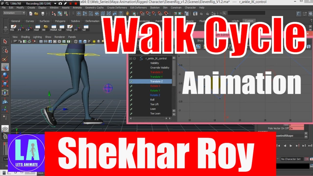 Human Walk Cycle Animation In Maya Part 1 Maya Animation In Hindi Human Walk Cycle Animation In Maya Part 1 Maya Animation In Hindi