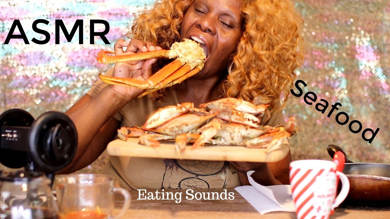 ASMR Eating Crabs For Head Phones Intense | Spirit Payton - YouTube