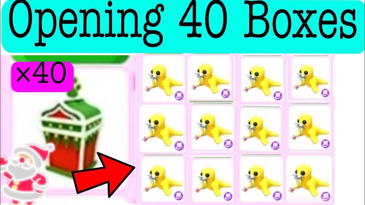 Opening 40 WALRUS Boxes In New Adopt Me Winter Update - YouTube