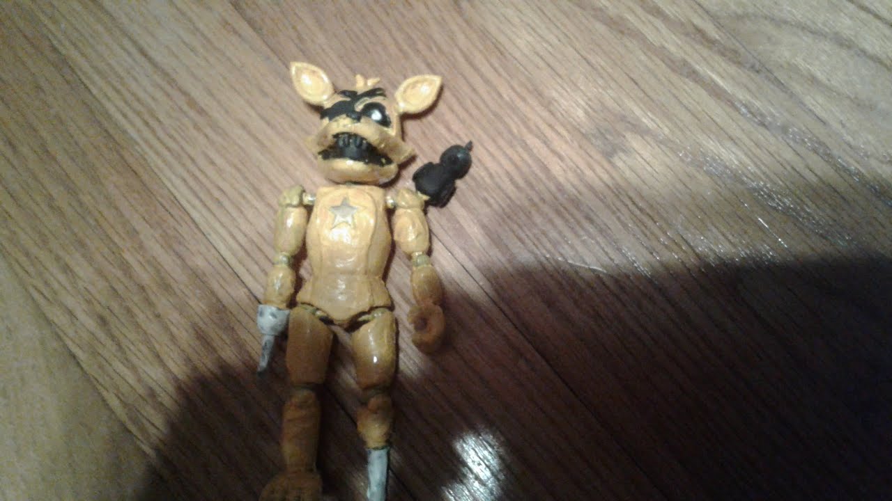 FNAF funko custom golden Rockstar Foxy and withered El Chip figure ...