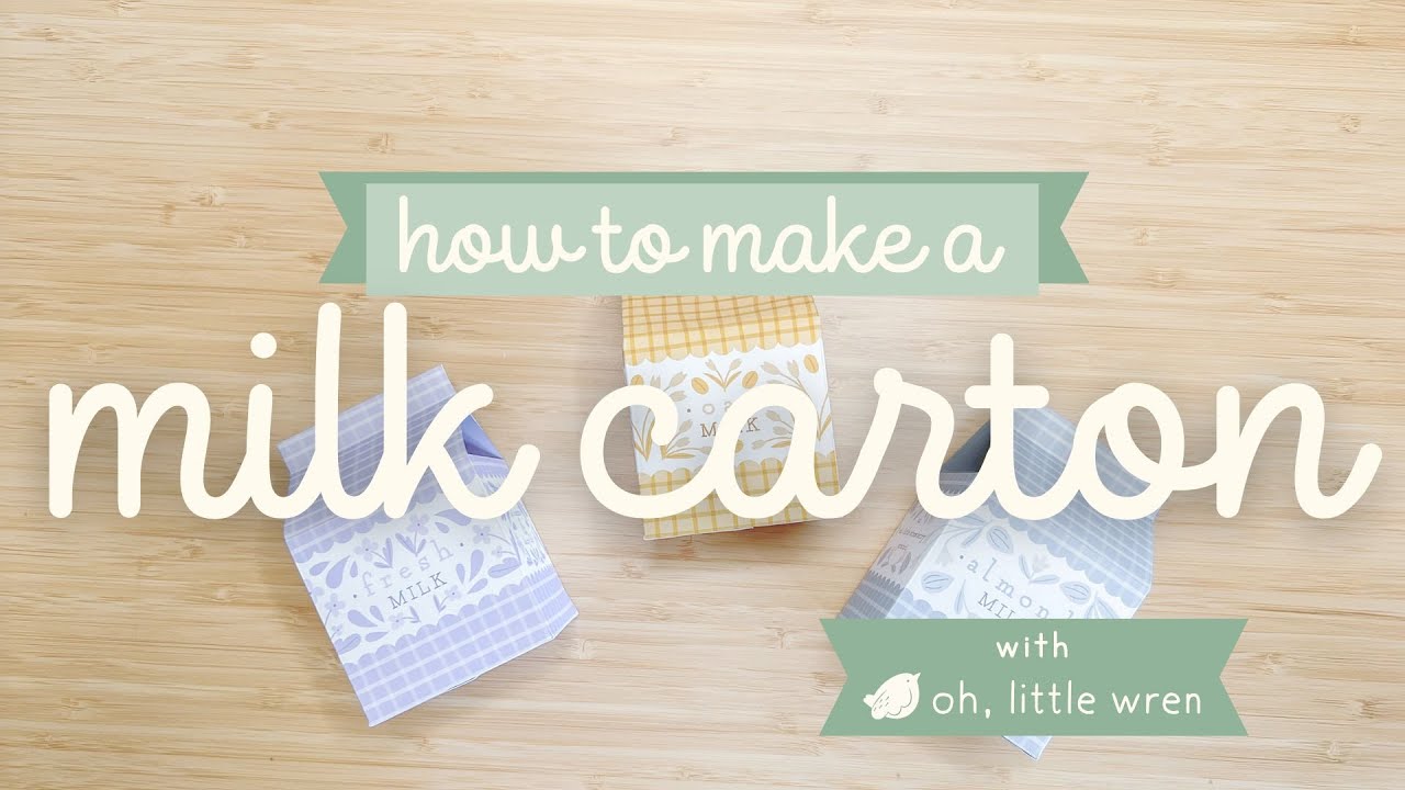 How to Make a Paper Milk Carton from our Pretend Play Printable Set ...