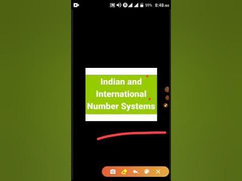 Indian and International Number Systems - YouTube