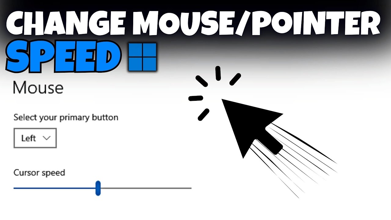 How To Change Mouse Cursor/Pointer Speed in Windows 10/11 | Full Guide ...