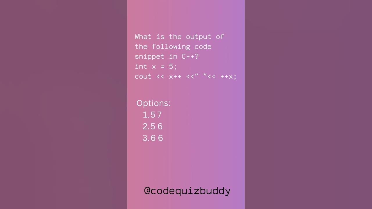 C Questions Series Question 13 Shortvideo Quiz Ccode Cpplus Coding Cpp Cpplus