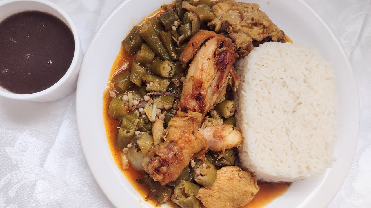 Sauce gombo africaine ou( plat africaine) - YouTube