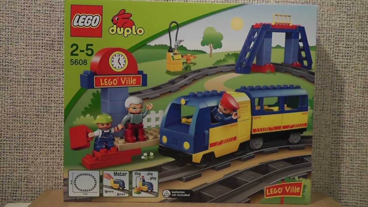 LEGO DUPLO 5608 POCIĄG DUPLO - ZESTAW POCZĄTKOWY - YouTube