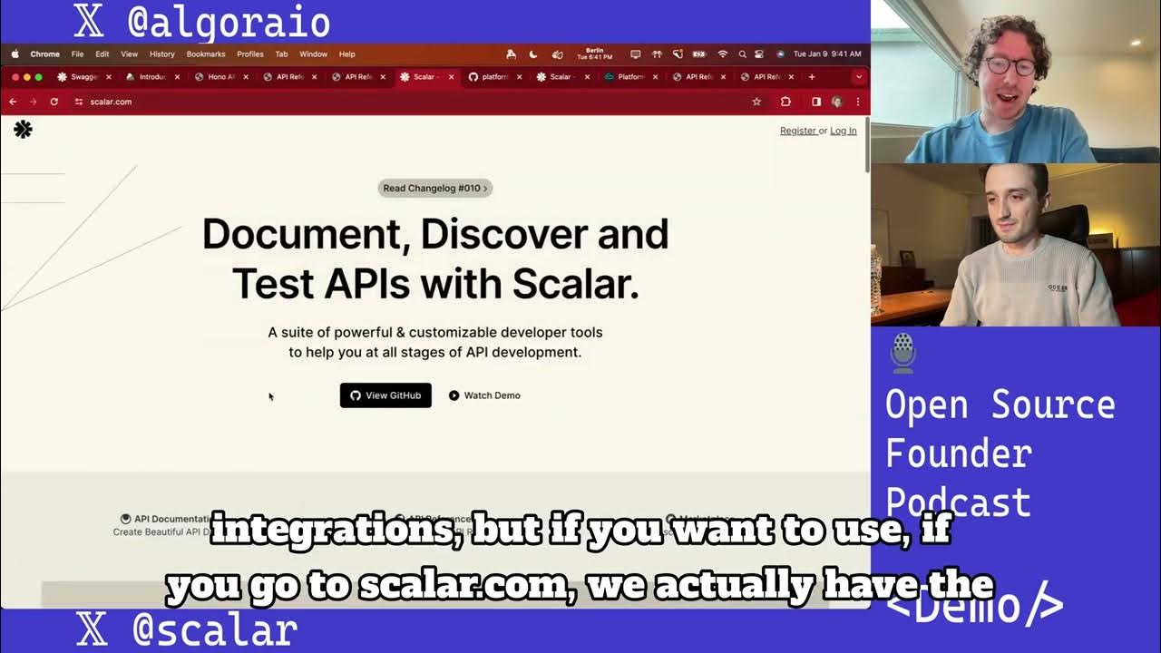Live demo 💻 Scalar.com #opensource API docs - YouTube