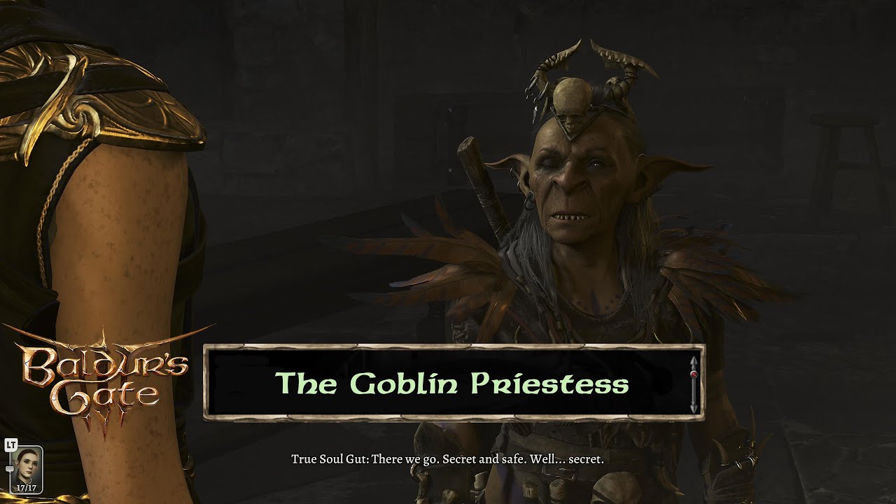 Meeting True Soul Gut, the Goblin Priestess — Baldur's Gate III (4K ...