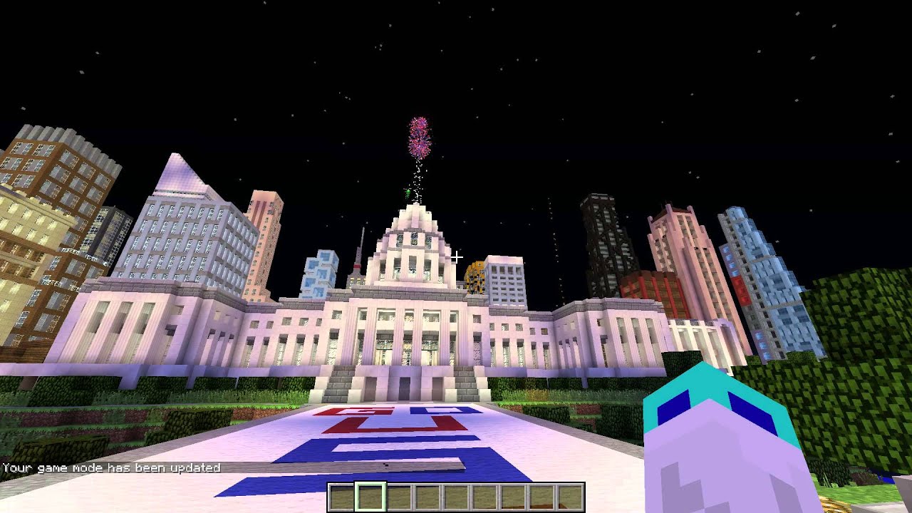 4th of July Fireworks Show - Minecraft Style - YouTube