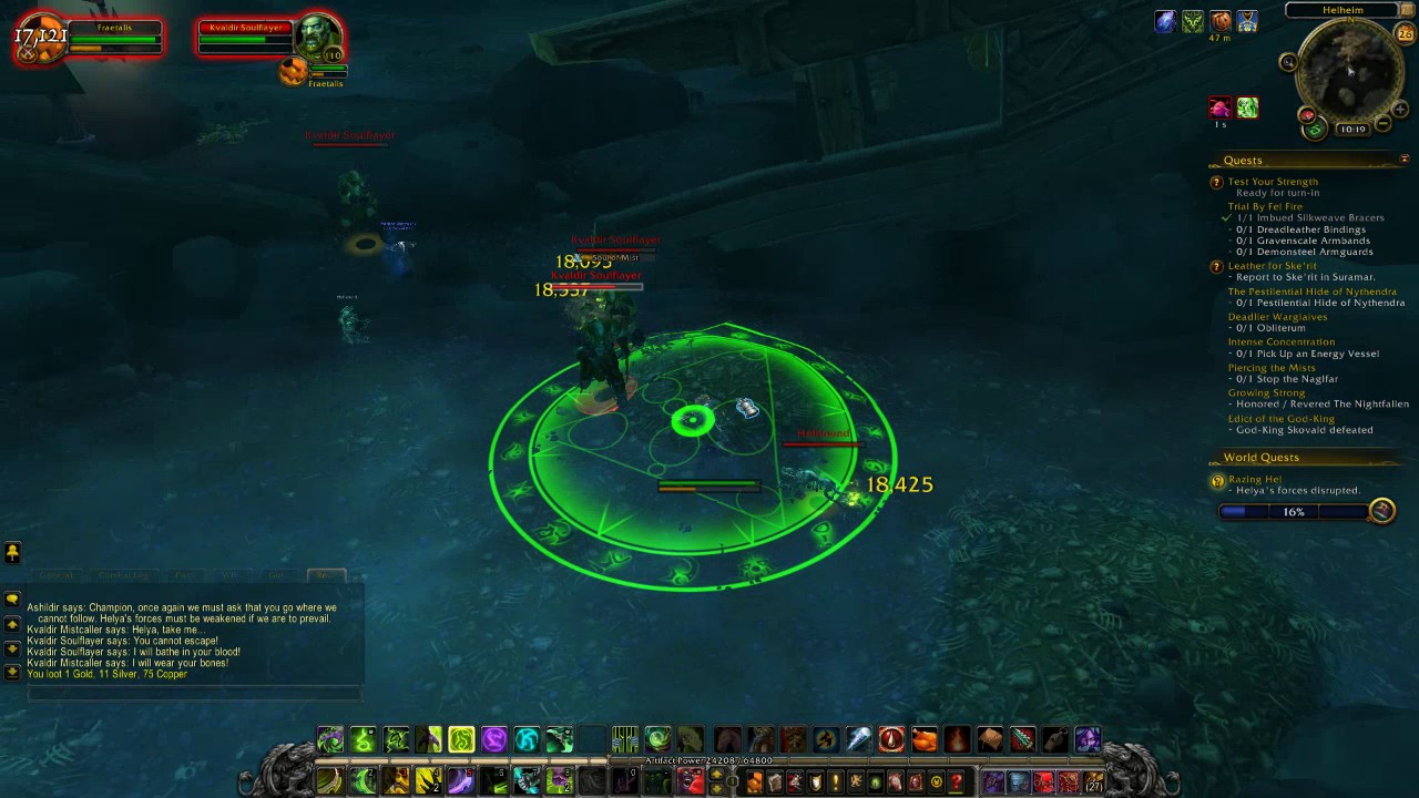 World of Warcraft Razing Hel Stormheim Legion World Quest Guide - YouTube