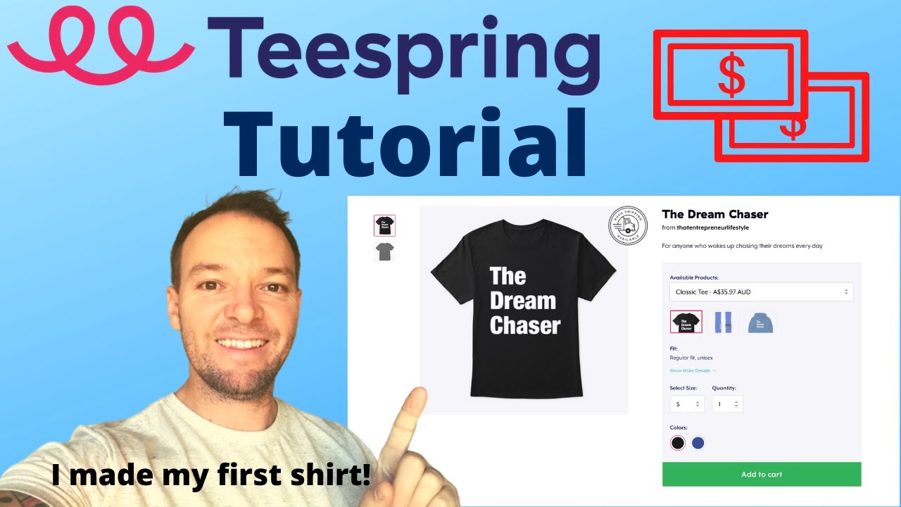 Teespring Tutorial - How To Create An Account And Make Your First ...
