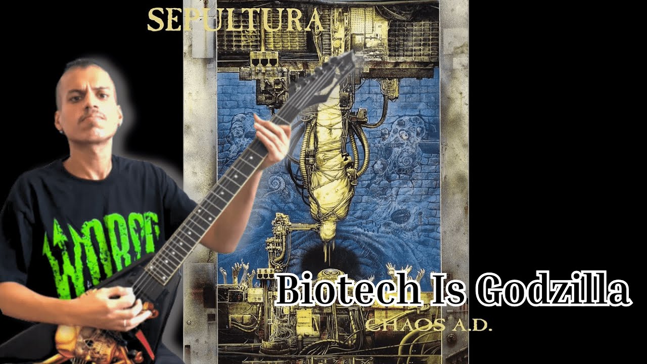 SEPULTURA - BIOTECH IS GODZILLA - GUITAR COVER (WITH SOLO) - YouTube