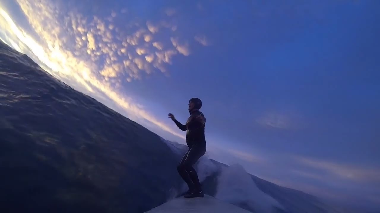 Surfing 12' Mickey Munoz longboard, Makorori, New Zealand 7 March 2015 ...