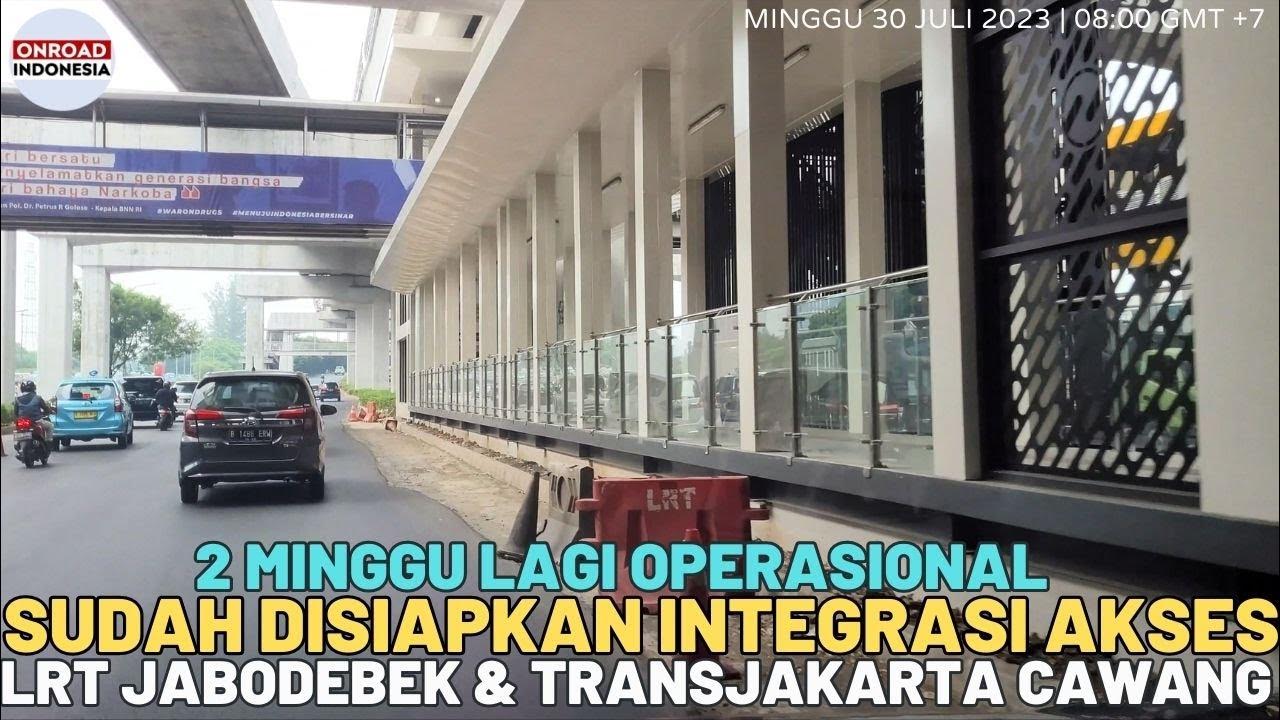 LIFT dan TANGGA ini HUBUNGKAN Halte Transjakarta BNN Baru Dengan Stasiun LRT Jabodebek CAWANG ...