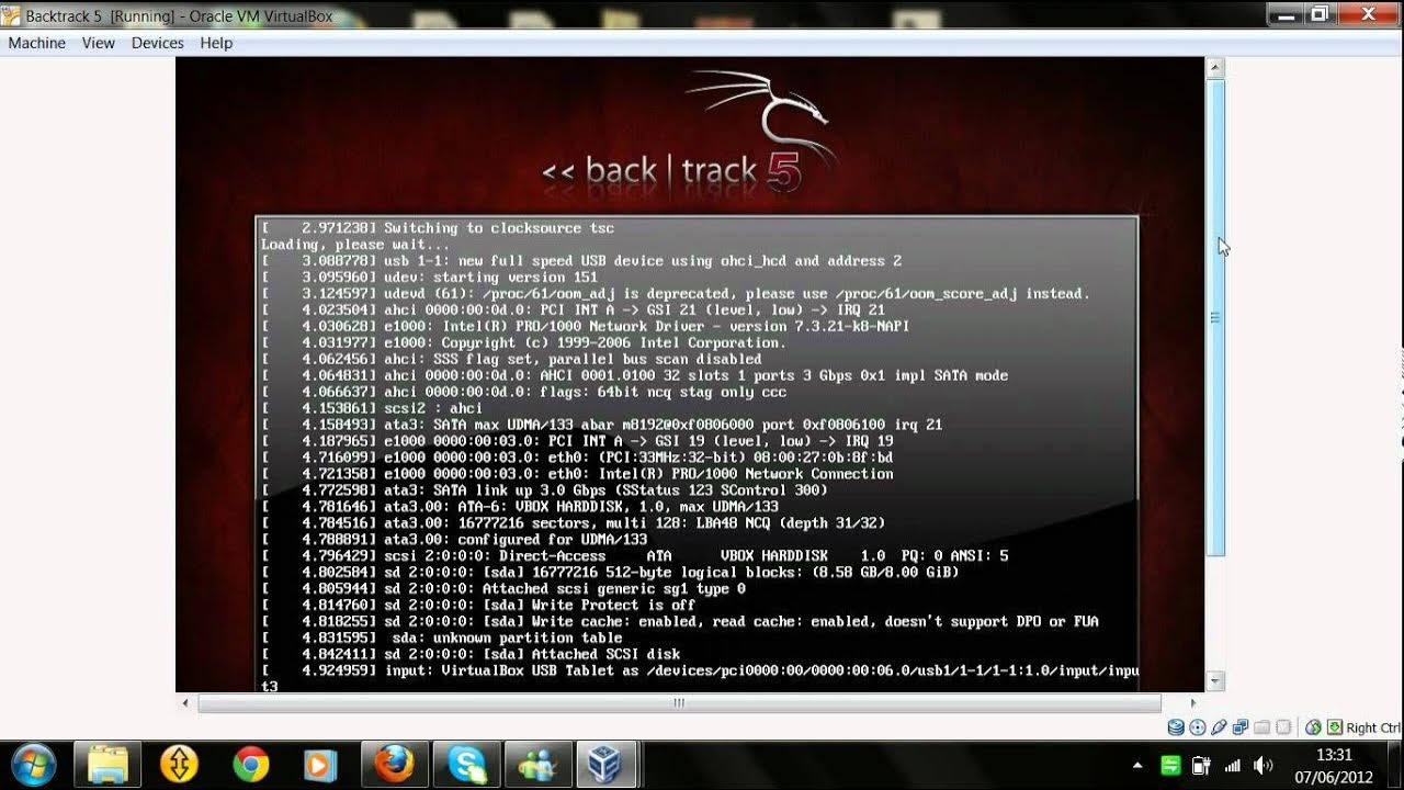 How to install backtrack 5 in windows using virtualbox - YouTube