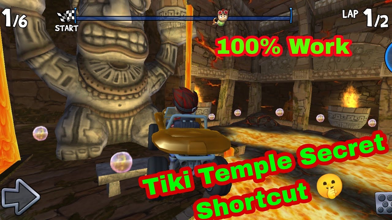 Tiki Temple Shortcut | Beach Buggy Racing Shortcuts | BB Racing ...