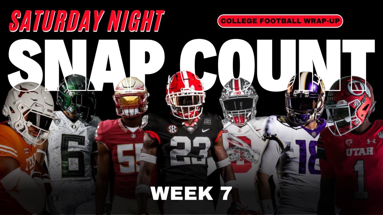 Snap Count Week 7 - College Football Live Stream | The Fan Attic - YouTube