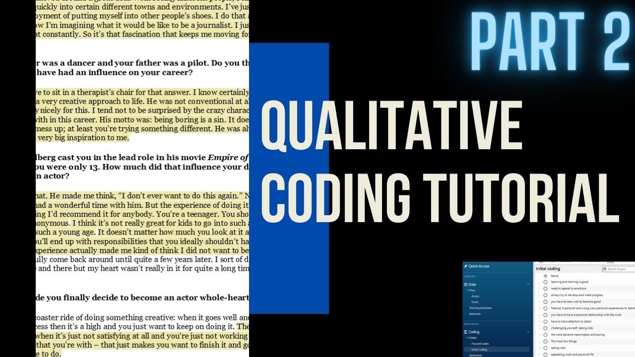 Qualitative Data Analysis Coding Tutorial Focused Codes From Qualitative Data Analysis Coding Tutorial Focused Codes From