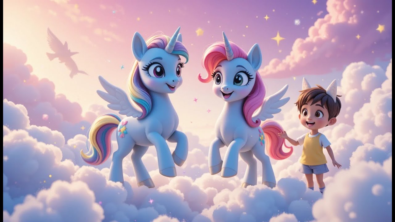 Two Little Ponies Dancing in the Sky Rhyme Song | Popular Nursery Rhyme ...