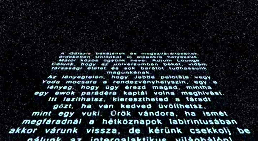 Star Wars Night 2011.okt.15. - Aurum Lounge bemutatkozója - YouTube