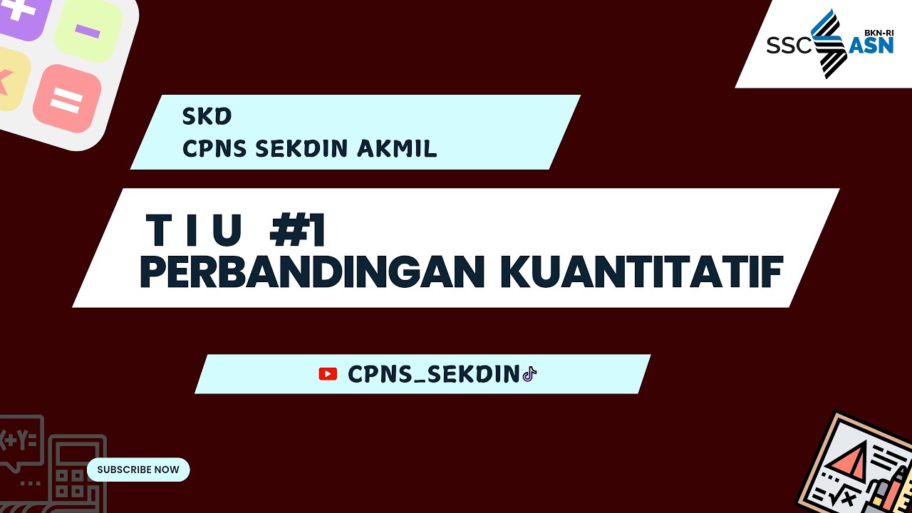 TIU 1 perbandingan kuantitatif #CPNS #sekdin #siapkedinasan2025 #tiu # ...