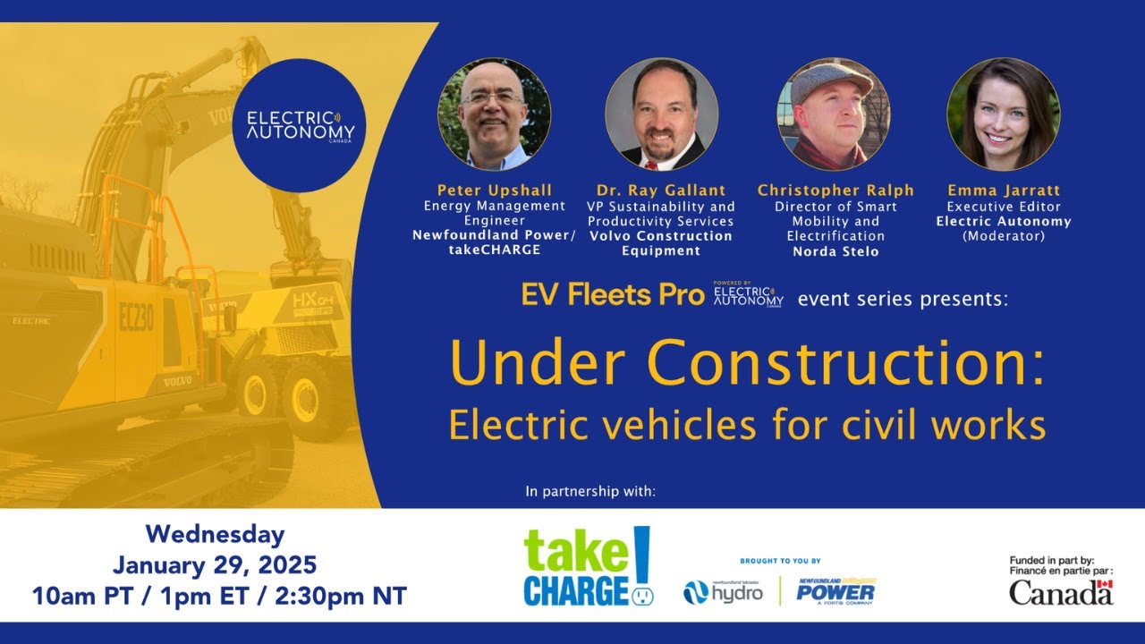 Under Construction: Electric vehicles for civil works - YouTube