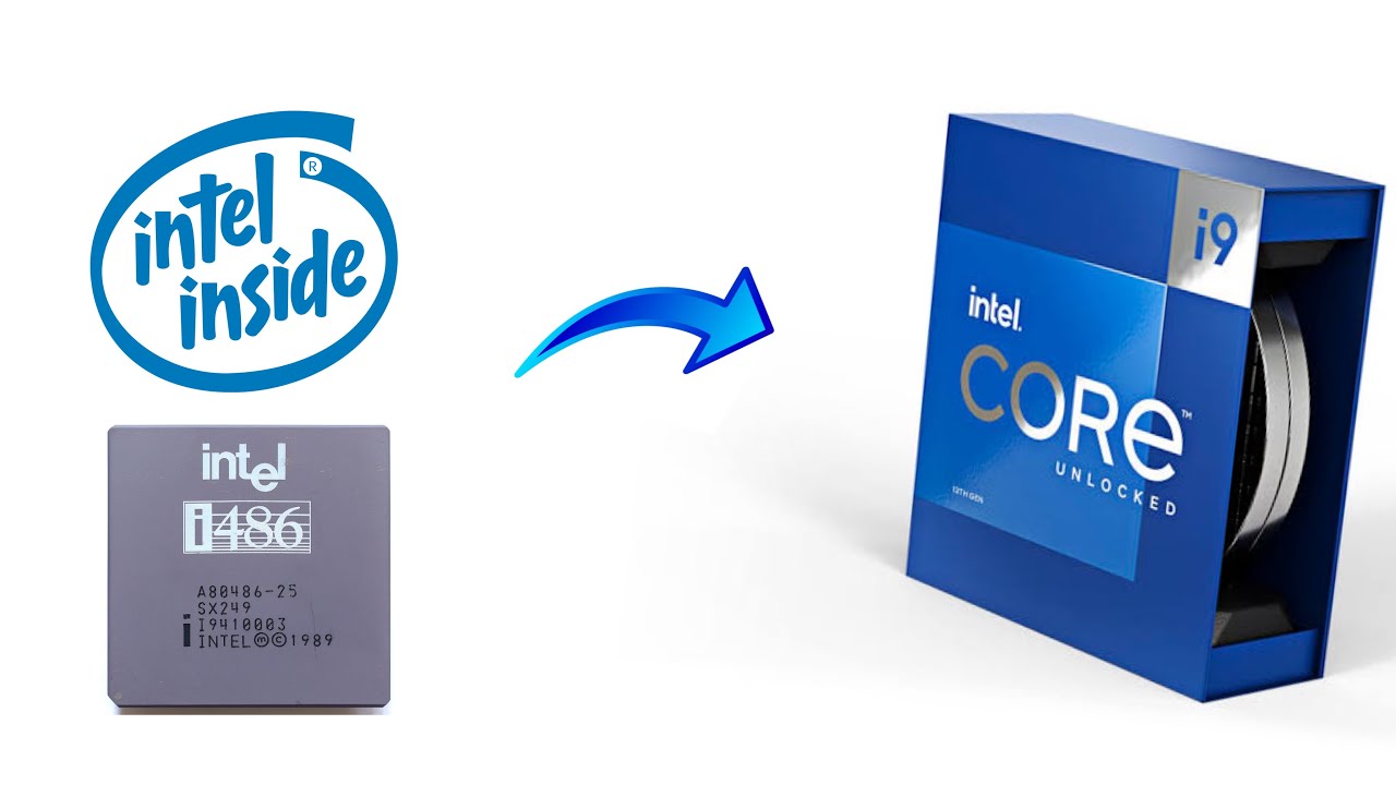 intel i486 powering 13th gen Raptor lake (commercial) - YouTube