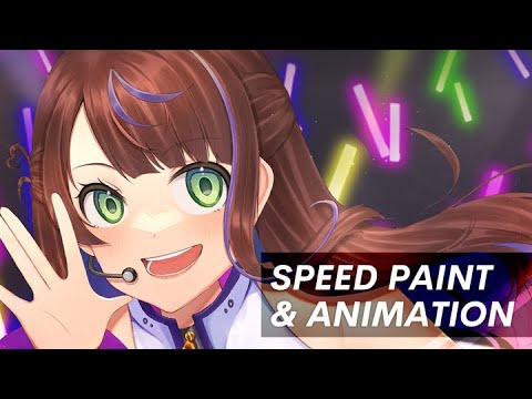 【Speedpaint & Animation】 I am your idol virtual streamer! || Frederett ...