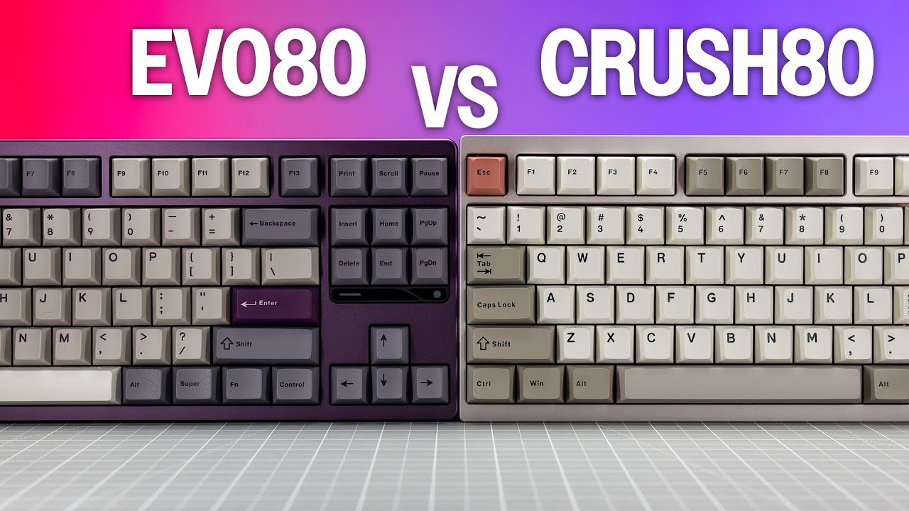 Evo80 vs Crush80 - Premium TKL Battle - YouTube