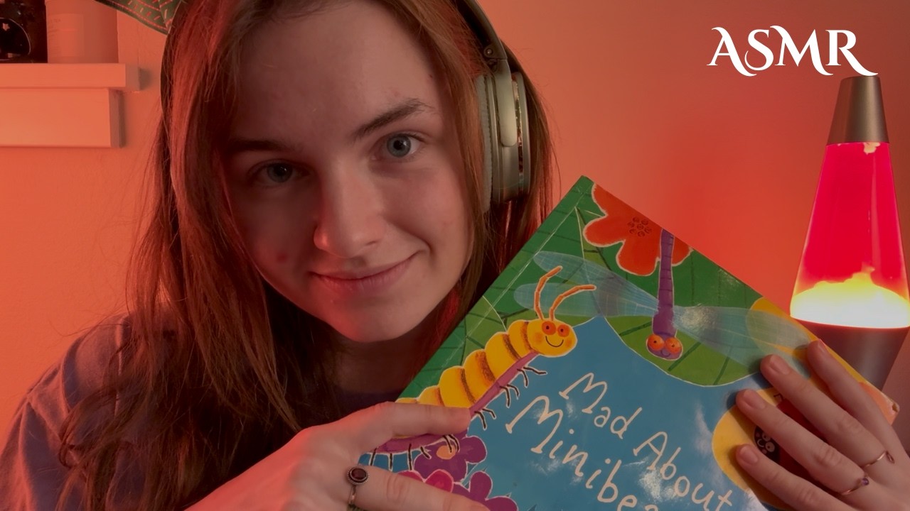 Soothing Children's Book ASMR with Rain Sounds for Deep Sleep🐞🐛🕸️ - YouTube